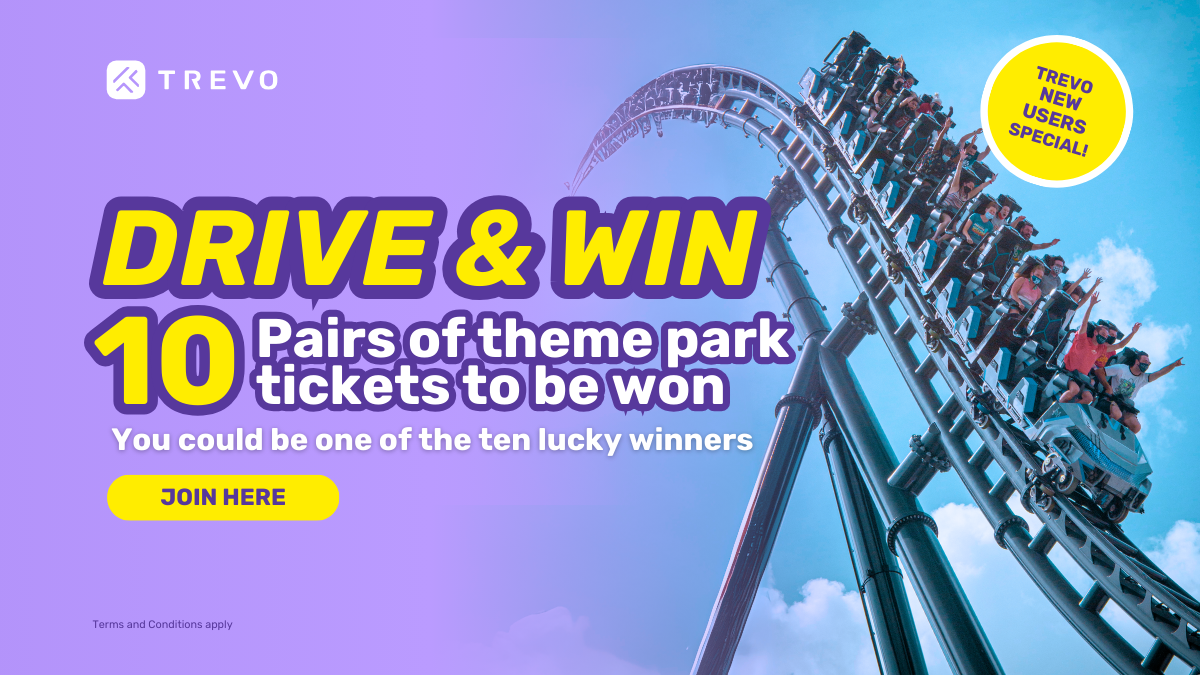 TREVO Drive & Win - Stand a Chance to Win a Pair of Theme Park Tix! 🎡🏰🎠 ...